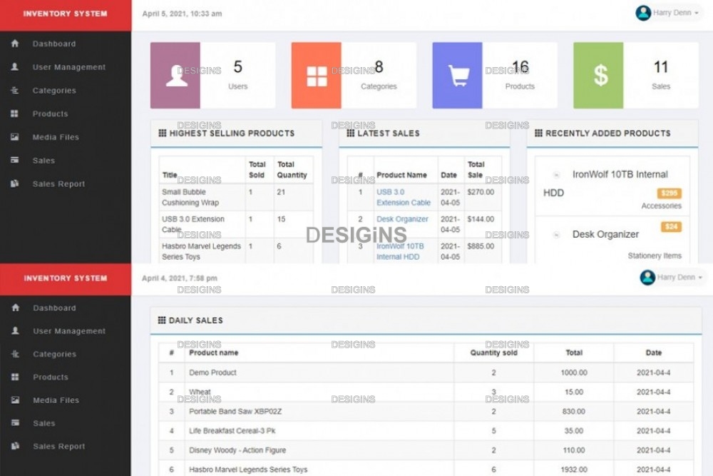 Inventory management system for any business